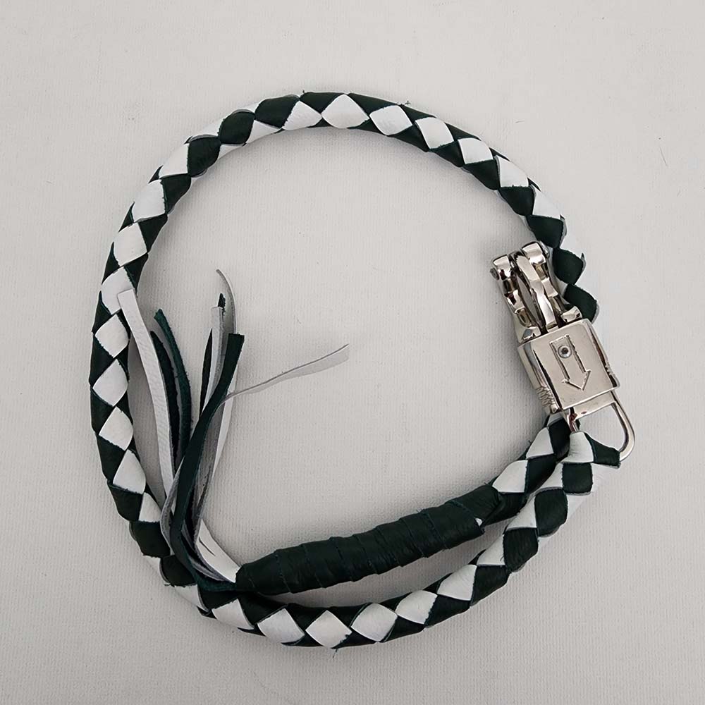 Get Back Whip - Green and White – Valiant Biker