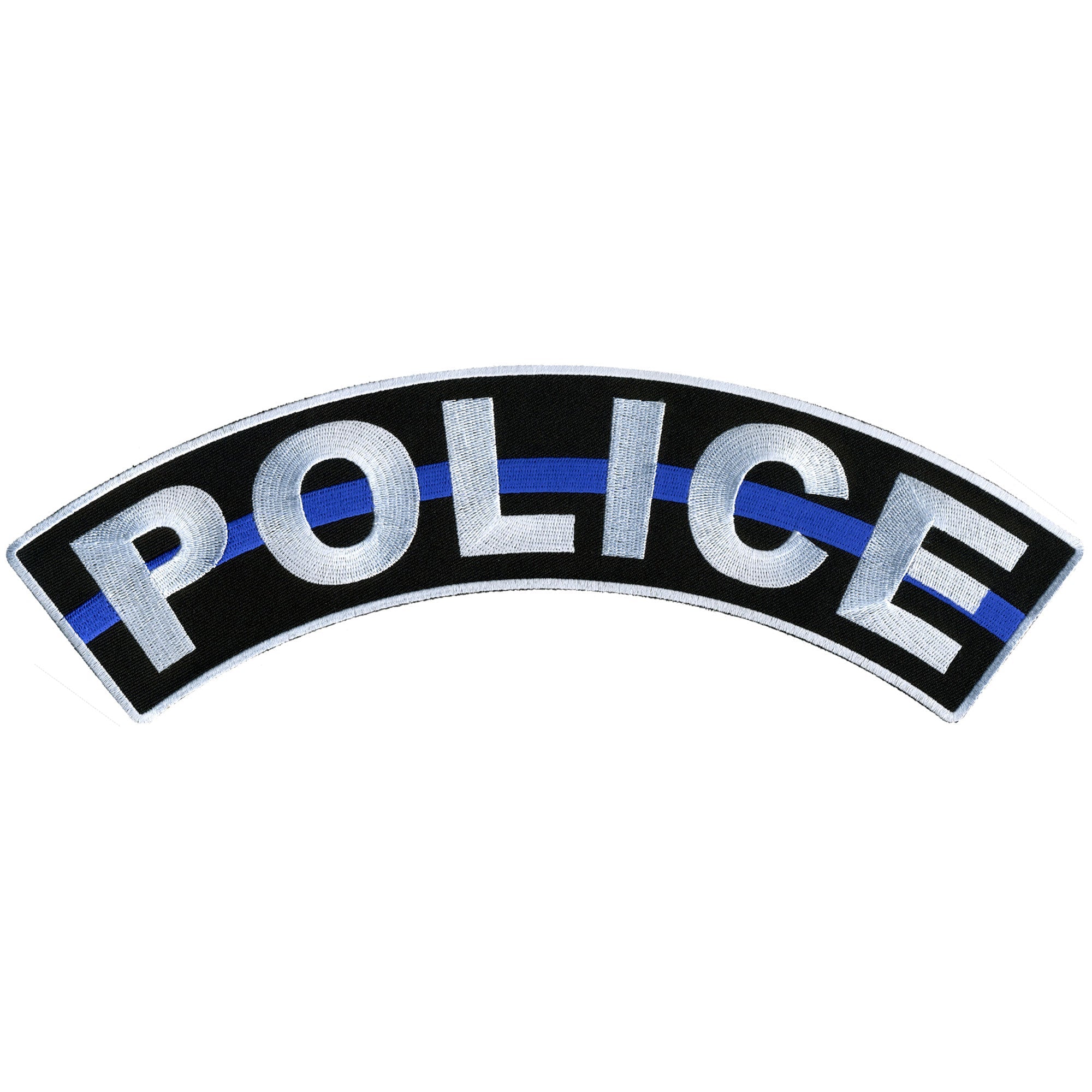 Hot Leathers Police 12” X 3” Top Rocker Patch – Valiant Biker