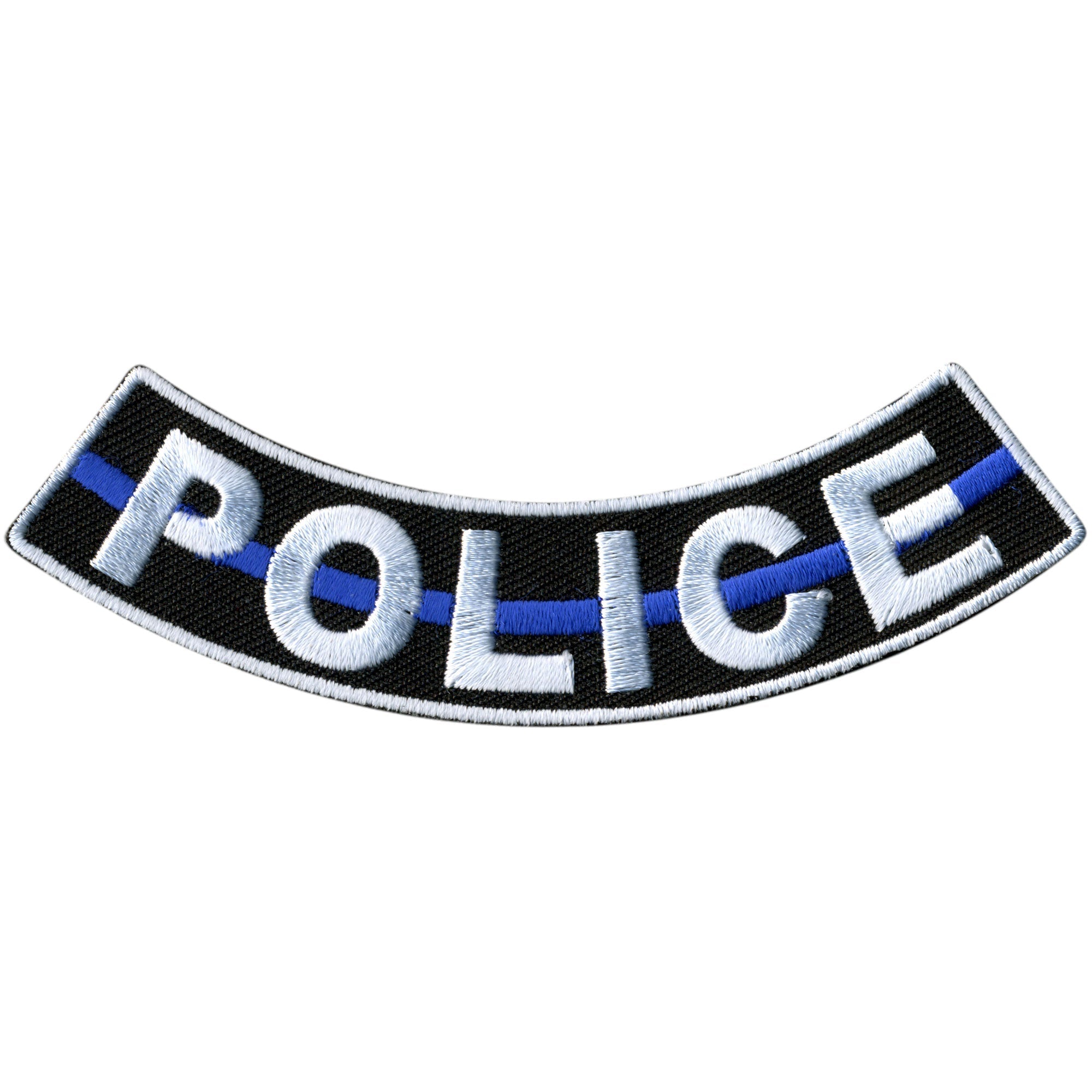 Hot Leathers Police 4” X 1” Bottom Rocker Patch – Valiant Biker