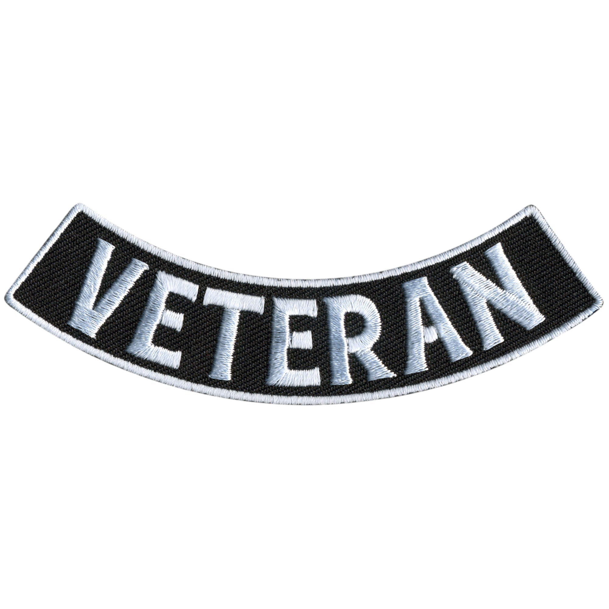 Hot Leathers Veteran 4” X 1” Bottom Rocker Patch – Valiant Biker