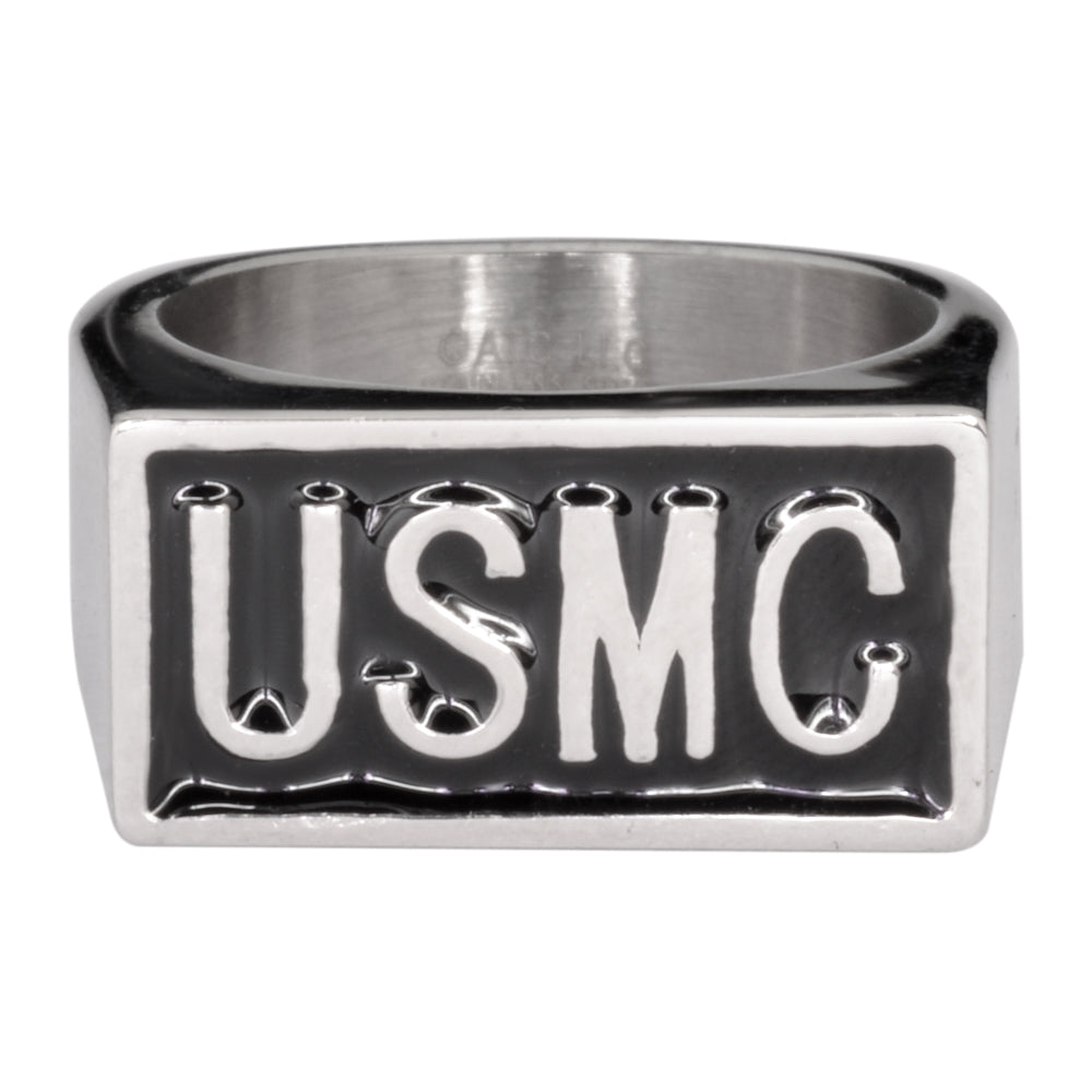 SK1721 USMC Ring Stainless Steel Military Jewelry – Valiant Biker